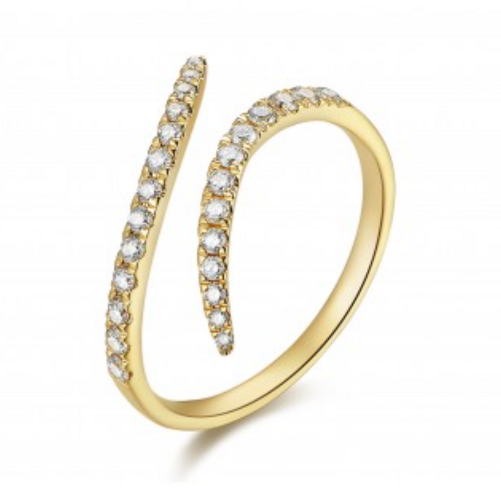Double Wave Diamond Ring – LUISA ALEXANDER
